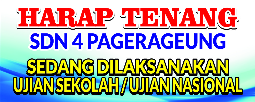 Download Spanduk Harap Tenang Sedang Ujian.cdr - KARYAKU