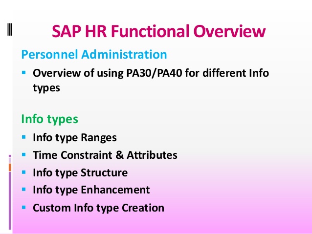 SAP HR Functional Online Training