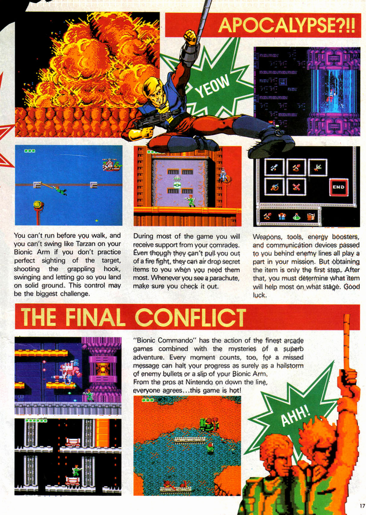 8-Bit City: Bionic Commando Nintendo Power Scans