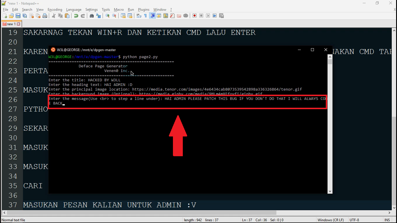 Cara membuat script deface keren dengan mudah Cara membuat script deface keren dengan mudah