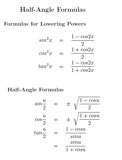 MATHinik: Multiple-Angle and Product-to-Sum Formulas