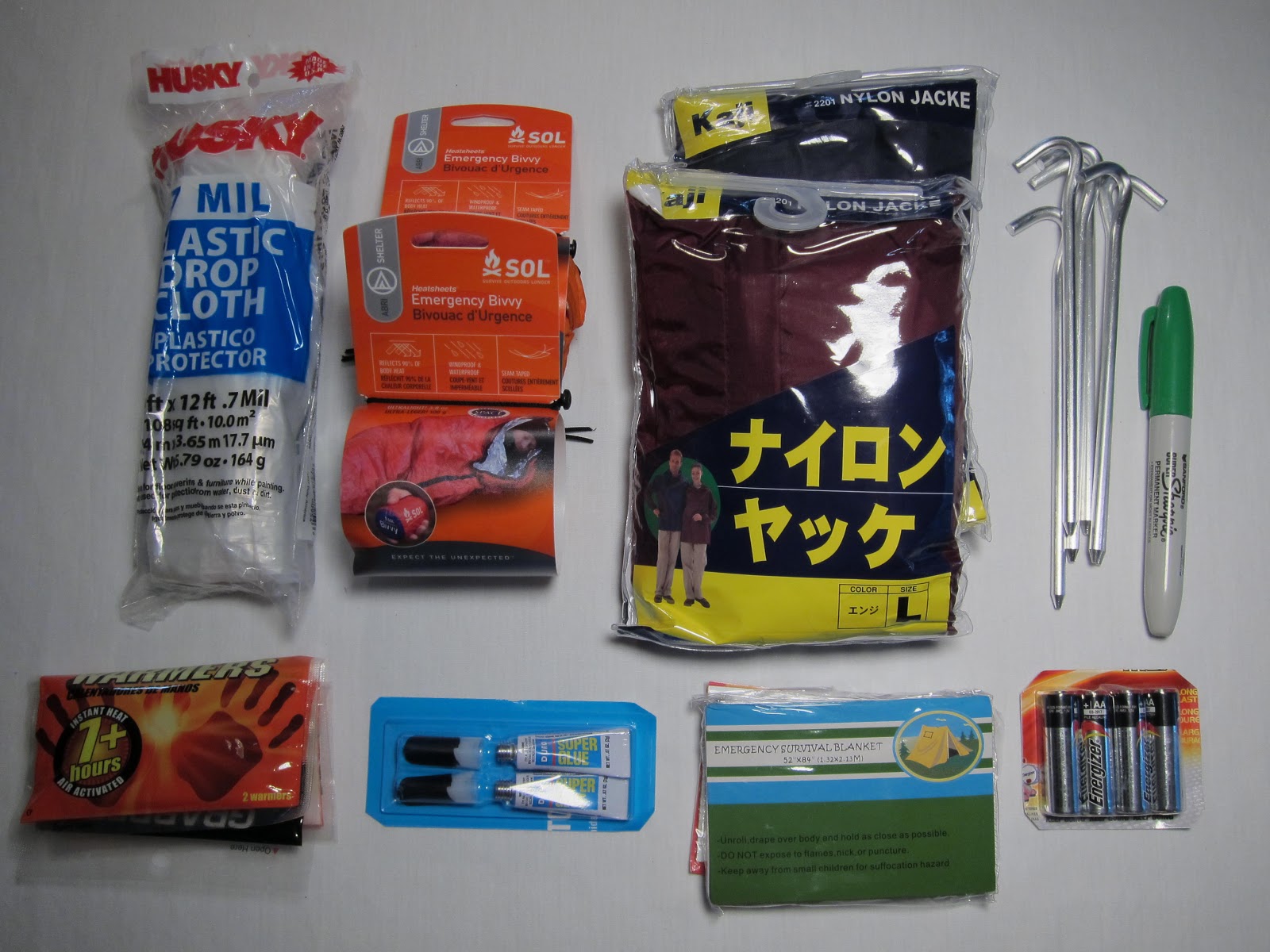 Red Crow Gear: Bug Out Bag Exploded View