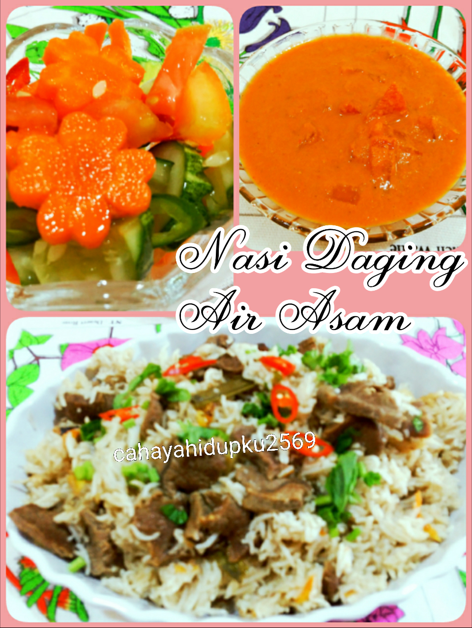 CAHAYA HIDUPKU: NASI DAGING AIR ASAM .. step by step .. emm dapnya..😆