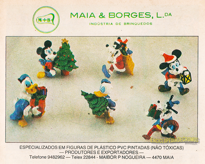 Enciclopédia de Cromos: Maia & Borges - Anúncio de Natal (1985)