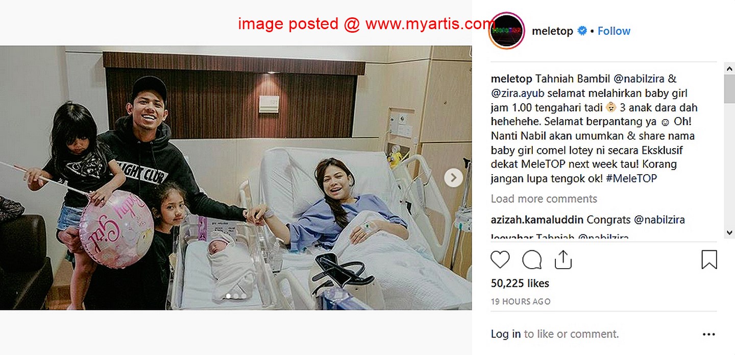 MYARTIS.COM | MYARTIS | MY | ARTIS: ISTERI SELAMAT BERSALIN - NABIL AHMAD TIMANG ANAK KETIGA ...