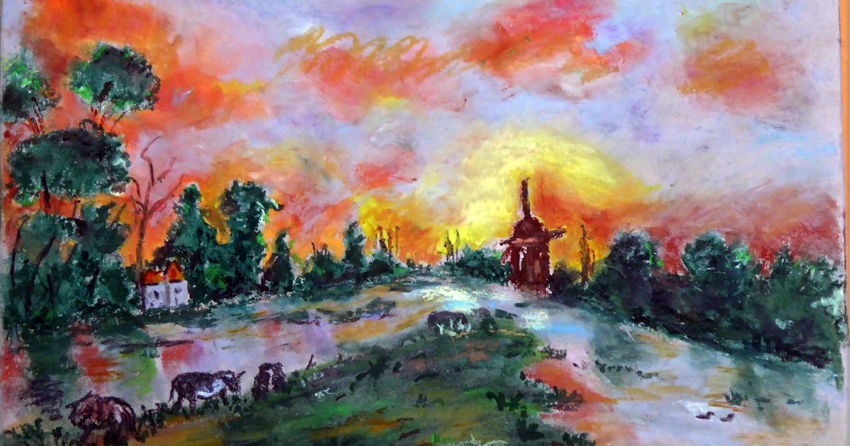 art de vivre la peinture de peintrefiguratif : croquis au pastel gras ...