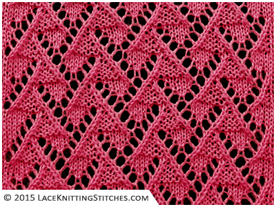 Lace Chart #12 🧶 Lace Knitting Stitches