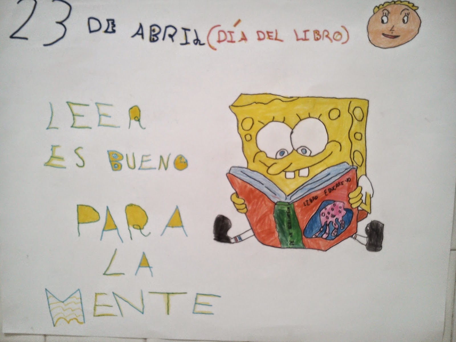 CLASE DE INMA: MURALES DE 4ºB PARA CELEBRAR EL DÍA DEL LIBRO