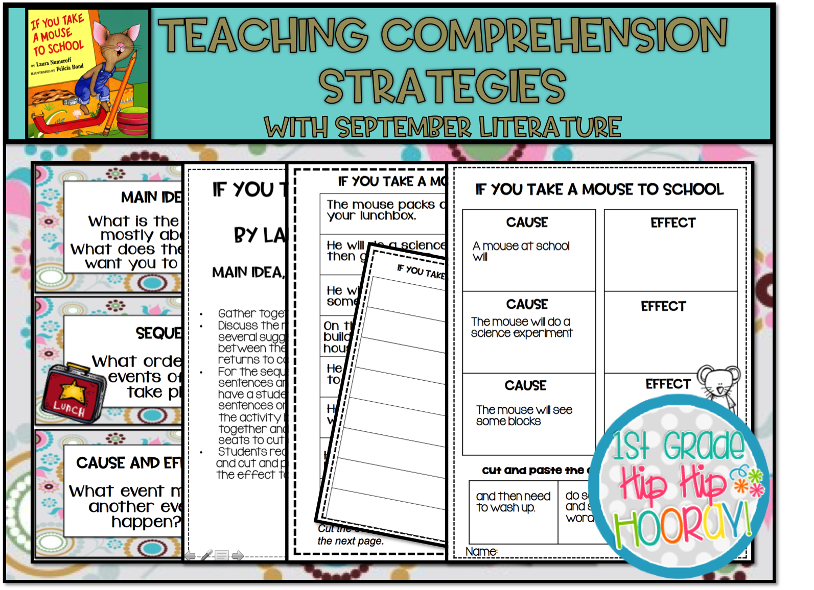 1st Grade Hip Hip Hooray!: Teaching Comprehension Strategies with ...