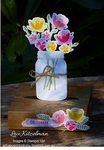 Freestanding pop up jar of love card