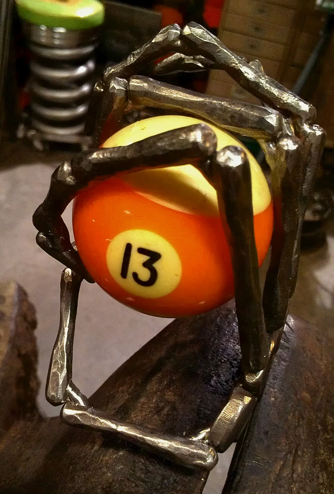 Moody's Garage: Forged Steel Skeleton Hand for Ryan Slater