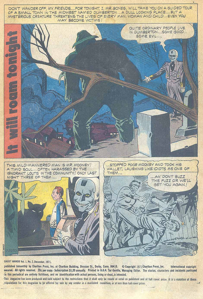 THE CHARLTON COMICS READING LIBRARY: GHOST MANOR #2 December 1971