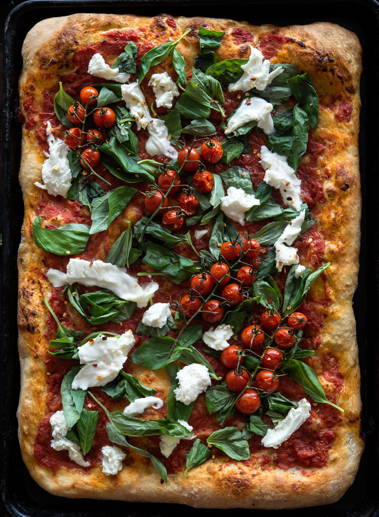 Wild Greens and Sardines : Roman-Style Pizza