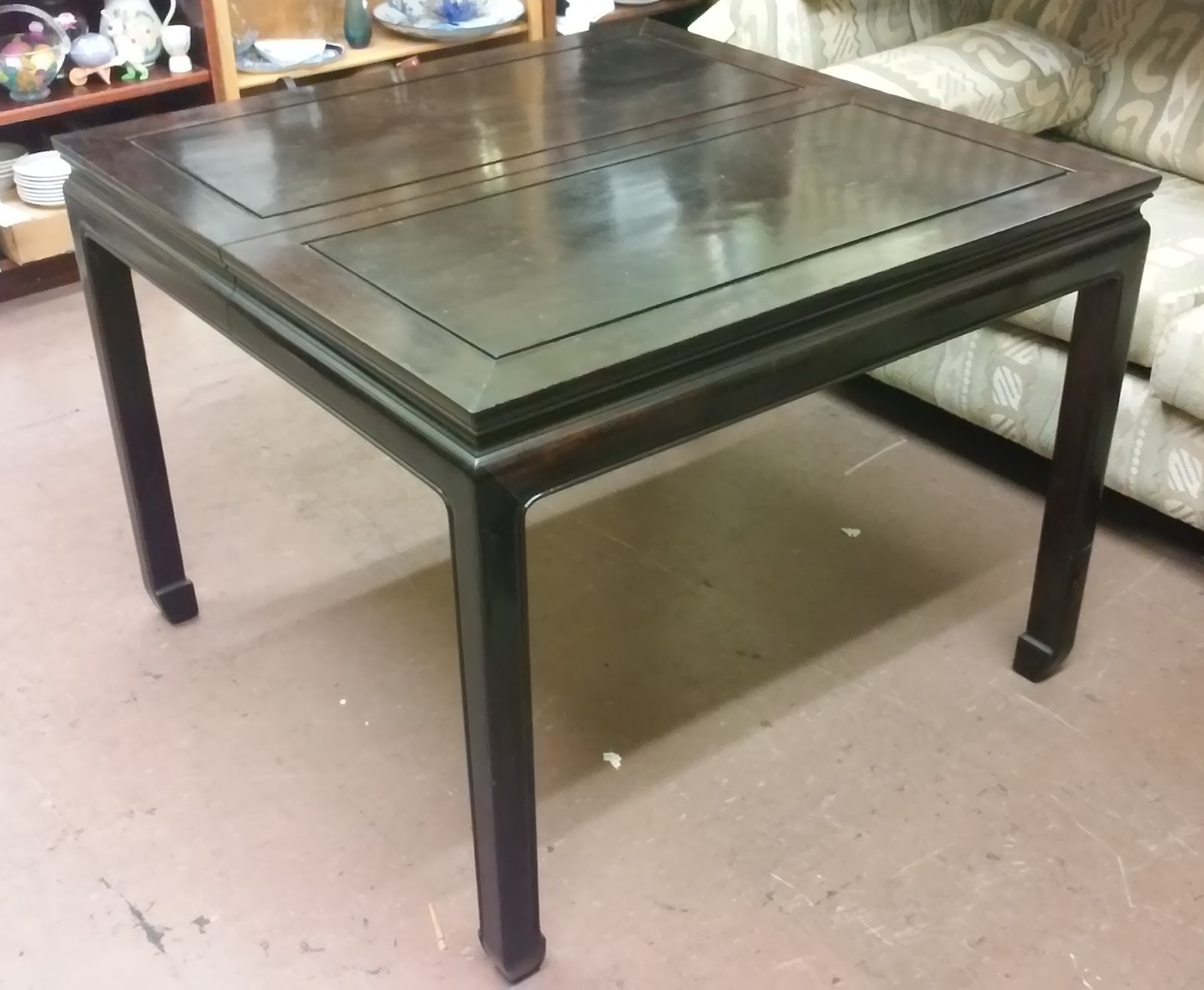 UHURU FURNITURE & COLLECTIBLES: SOLD #20646 Chow Style 40” Square ...