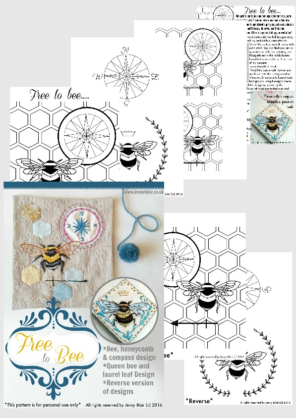 bloom and sew: New stitchery projects