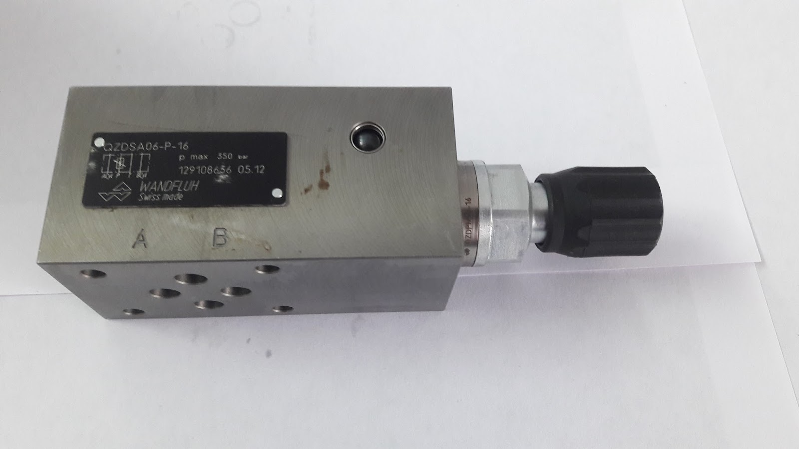 WANDFLUH HYDRAULIC VALVES QZDSA06-P-16 2-way flow control valve flange ...