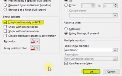 How to make a continuous slide show in PowerPoint? | Encywiki