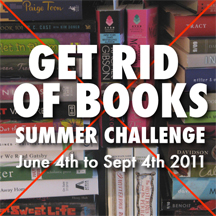 Pop Culture Junkie: Get Rid of Books Summer Challenge!