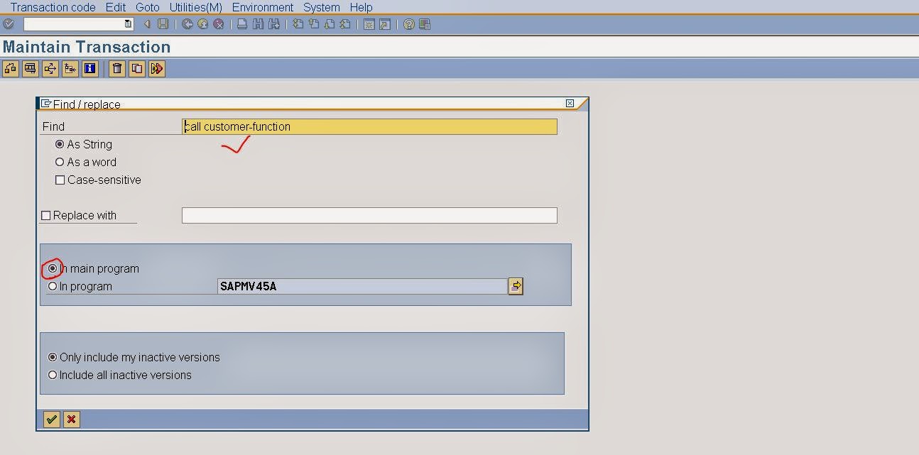 TECHSAP : Function Module Exit