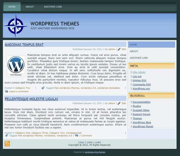 wordpress blog themes: April 2012