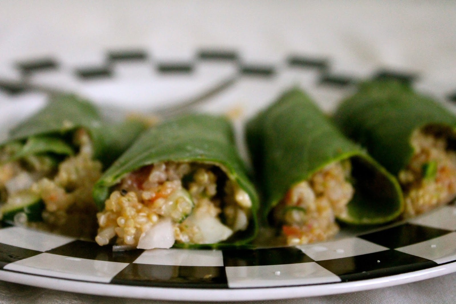 :dianapantz:: {CSA recipe} quinoa-stuffed collard wraps