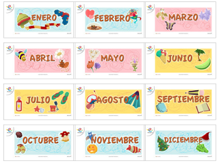 Amor por los Peques: Carteles meses del año