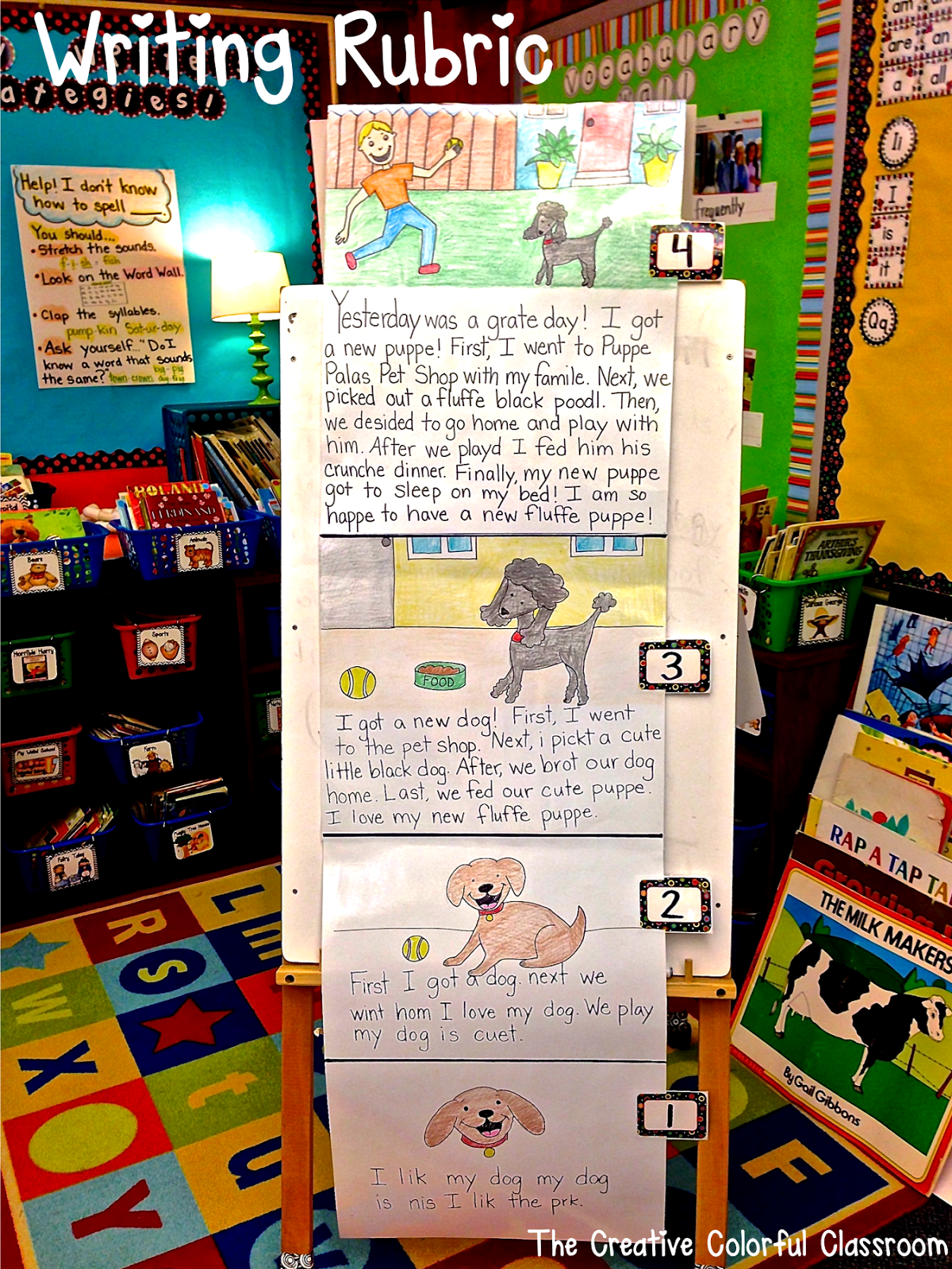 The Creative Colorful Classroom: Narrative Writing Rubric