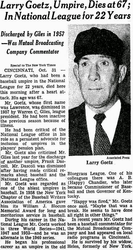 Travels of a Hobgoblin Taphophile: Larry Goetz - Goshen Cemetery