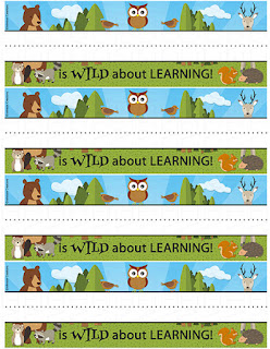 Johnson Creations: Forest Animals and Wild Animals Desk Name Tags!