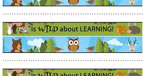 Johnson Creations: Forest Animals and Wild Animals Desk Name Tags!