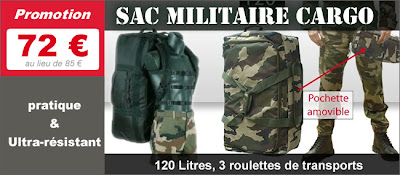 L'équipement Militaire: Sac cargo à roulettes