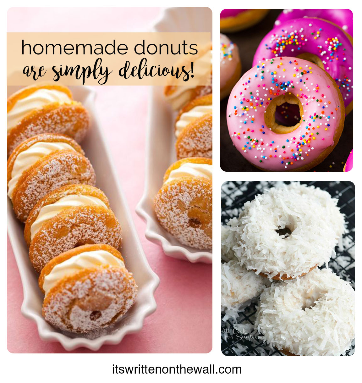 It's Written on the Wall: 50 Yummy Donut Recipes You Can Make At Home ...