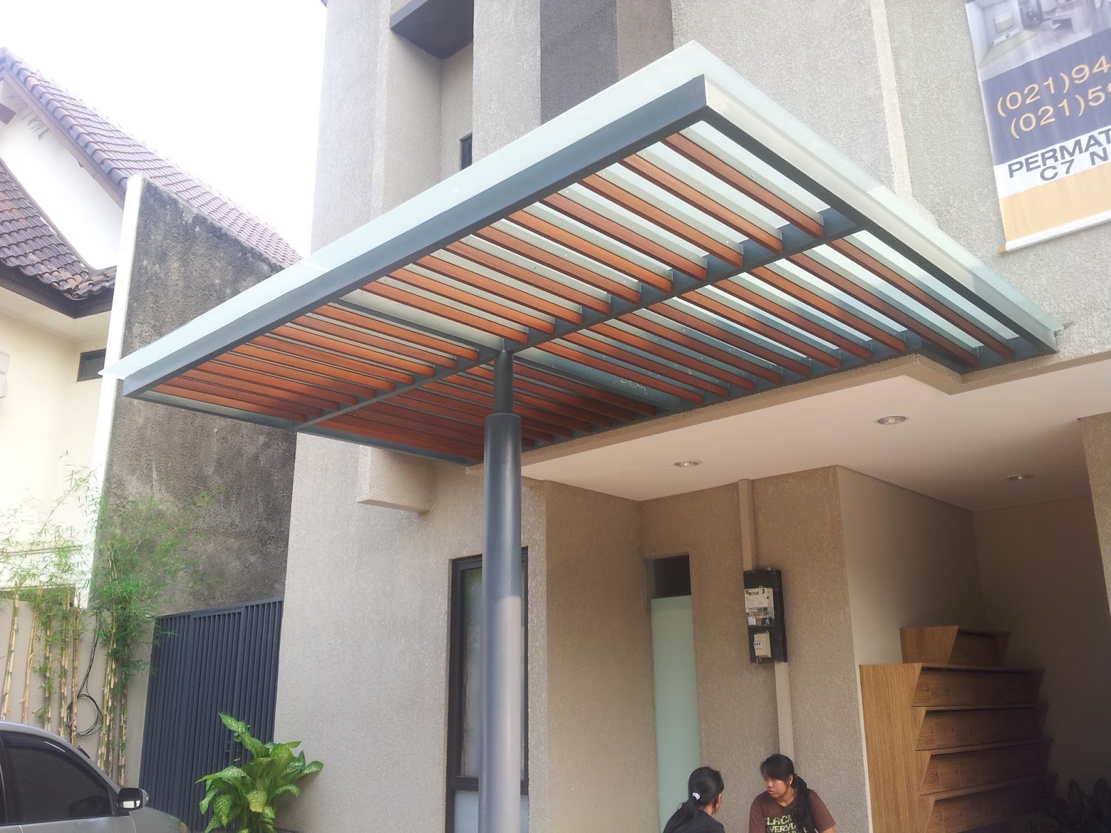 Buat Kanopi Rumah Kantor - PANCANG JAYA