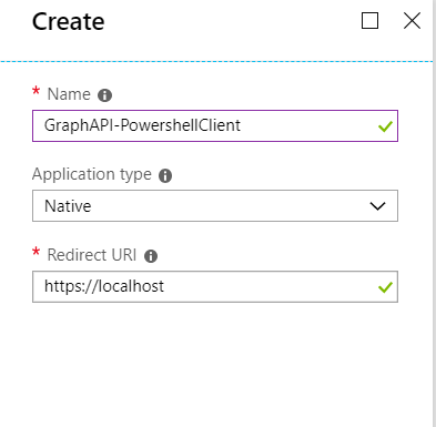 Working with Microsoft GraphAPI using Powershell part 1