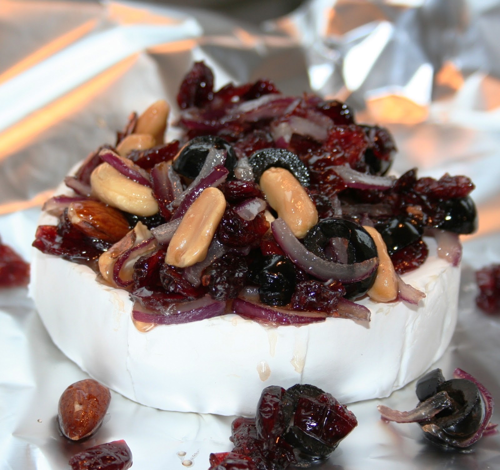 Brie fondant aux canneberges