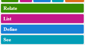 cool responsive ul li menu different colors - jQuery 2 DotNet