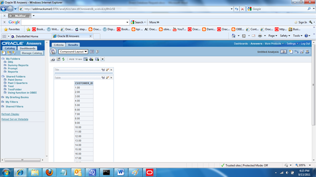 OBIEE: Direct database request in OBIEE - Part 1