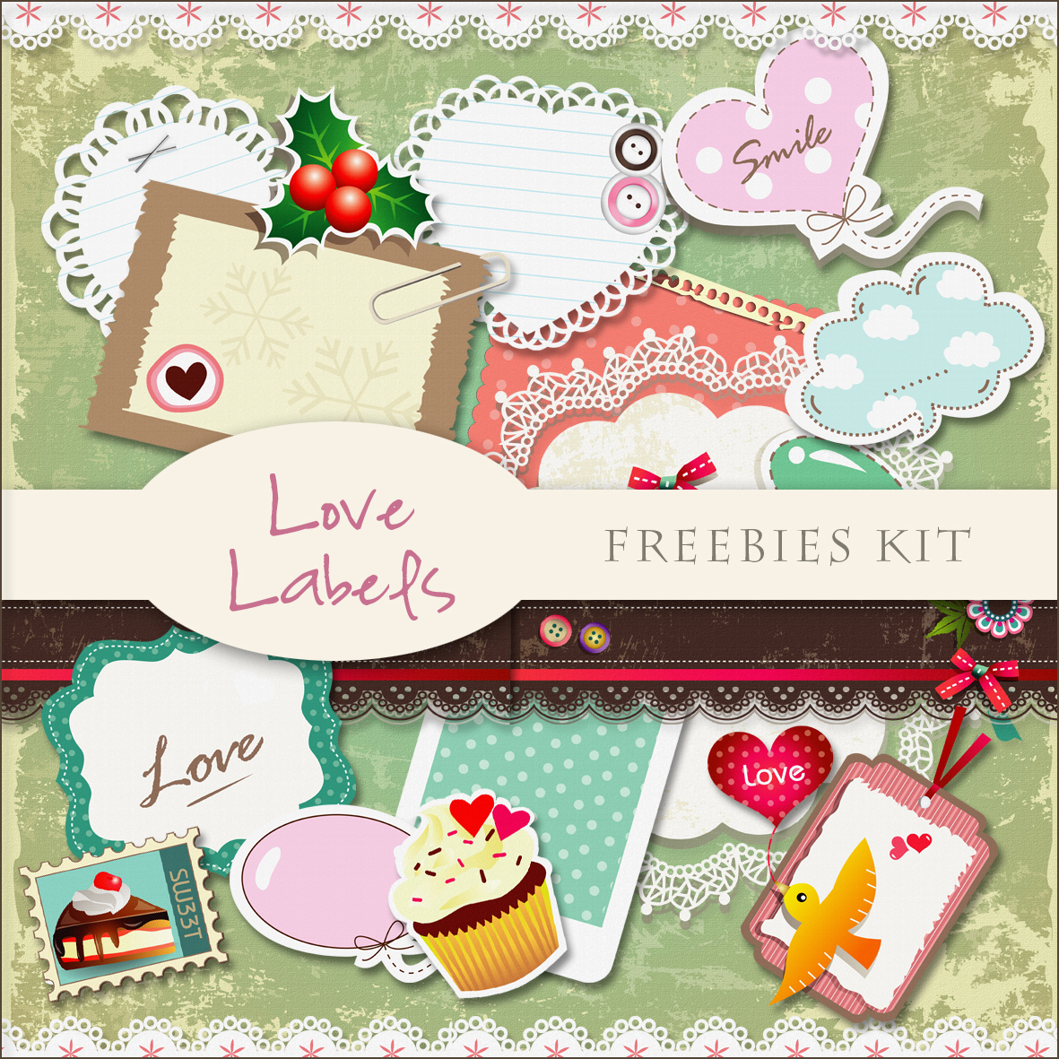 Scrap. DOT: Freebies Love Memo Labels Kit