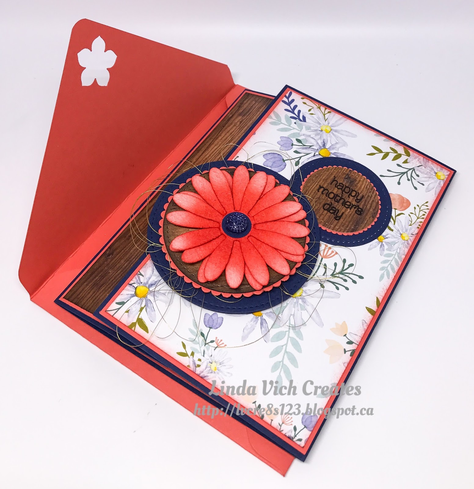 Linda Vich Creates: Tri-fold Daisy for Mother's Day With 2017 Catalog ...