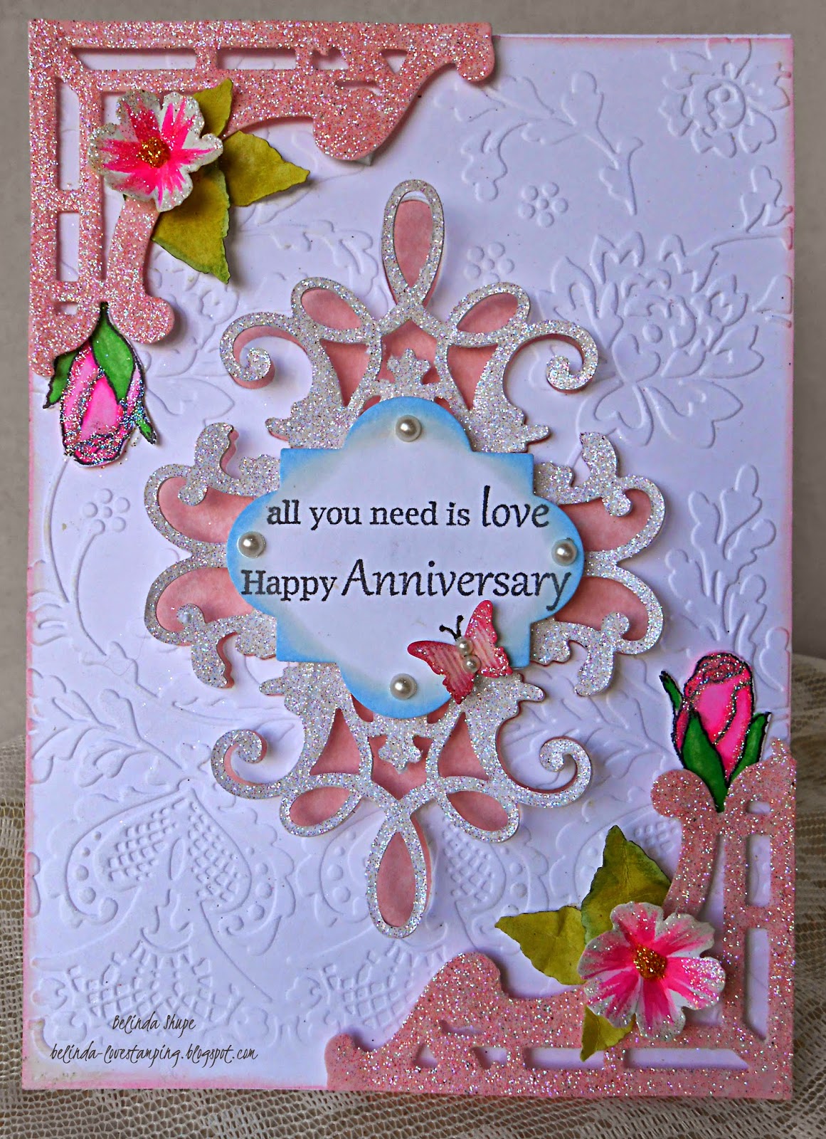 I Love Stamping: Anniversary Card