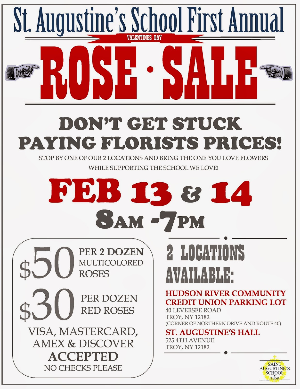 T-Spin: St. Augustine's Valentine's Day rose sale