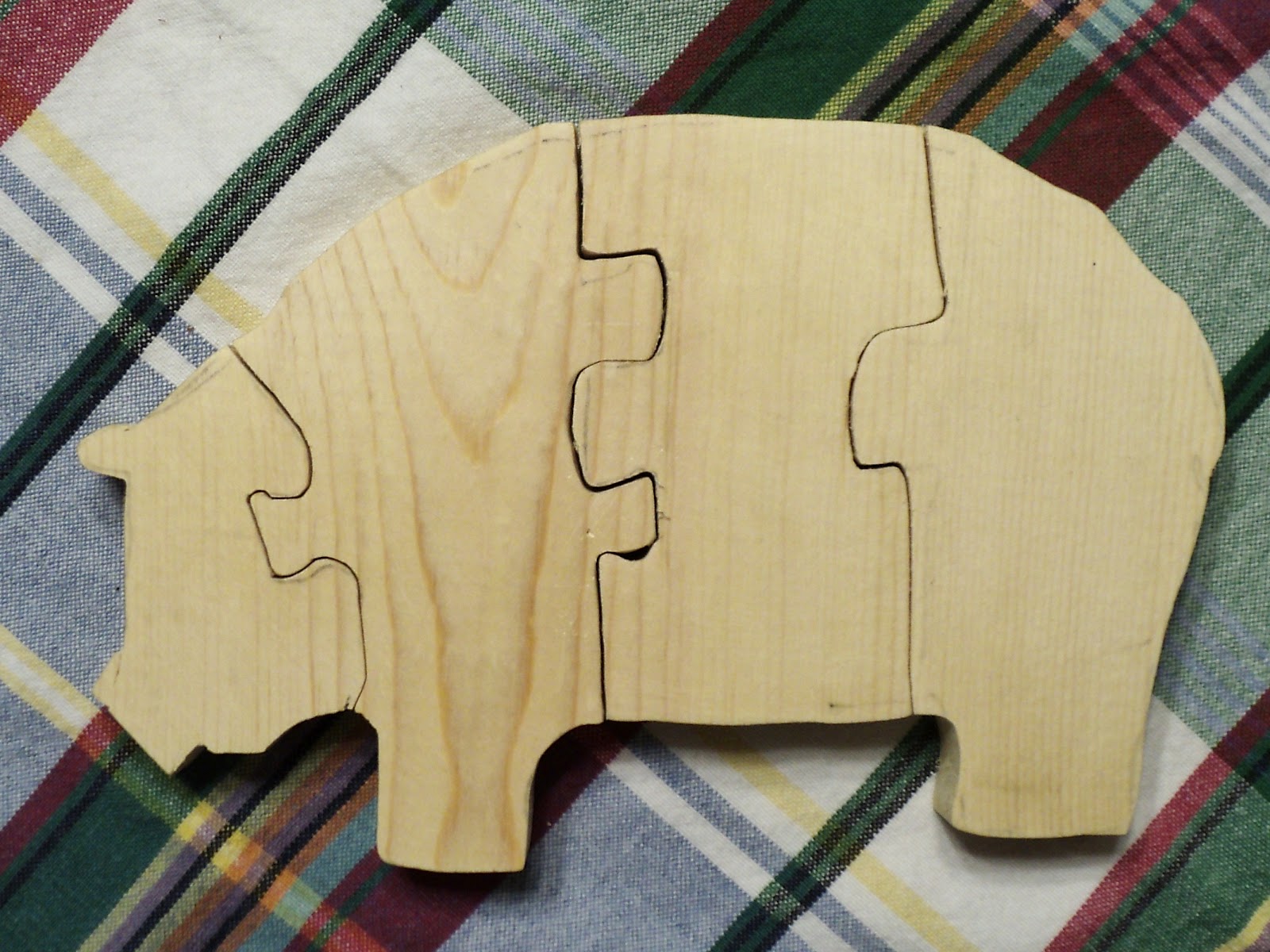 Once Upon a Family: Scroll Saw Pig Puzzle