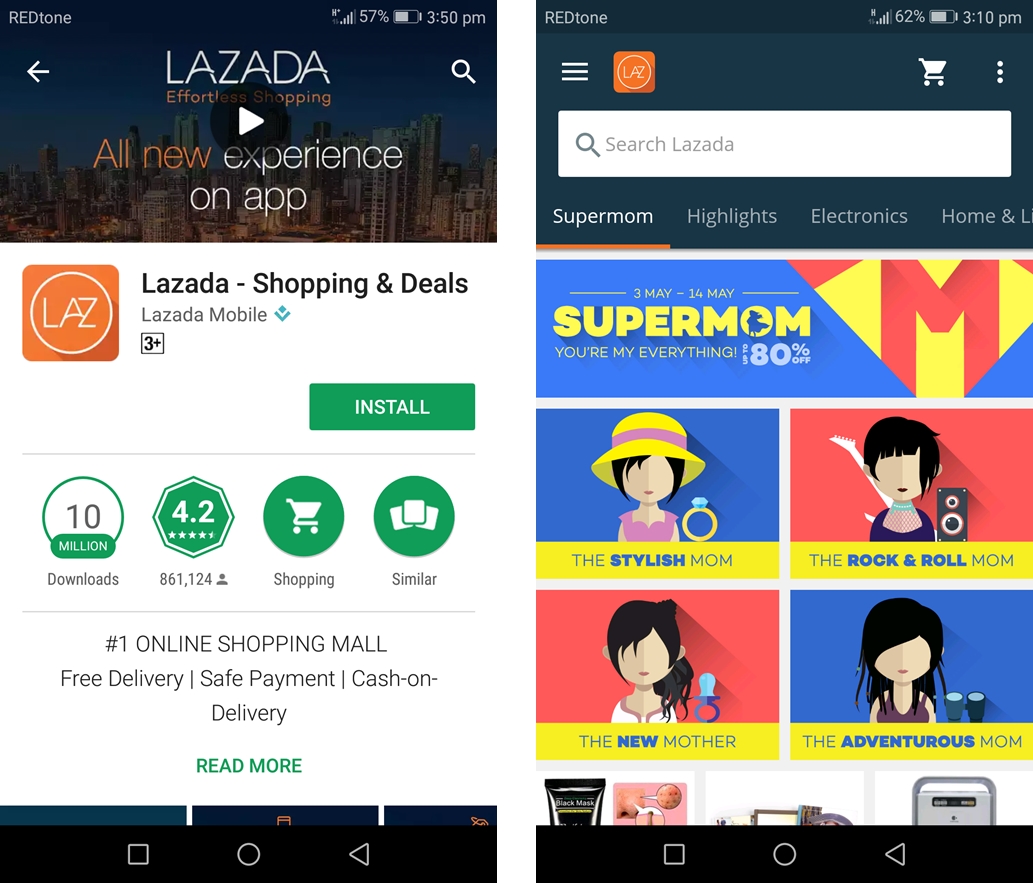 Blog Lea Azleeya: Shopping Online Lebih Mudah Dengan Lazada Apps Dan ...