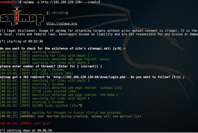 Automatizando scan de sql injection con SQLMap