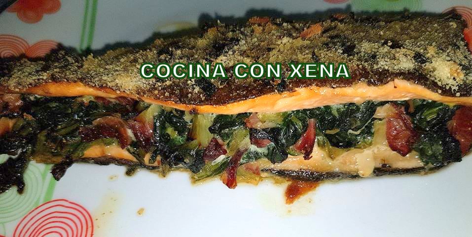 COCINA CON XENA: Trucha asalmonada, rellena de espinacas y jamón....con ...