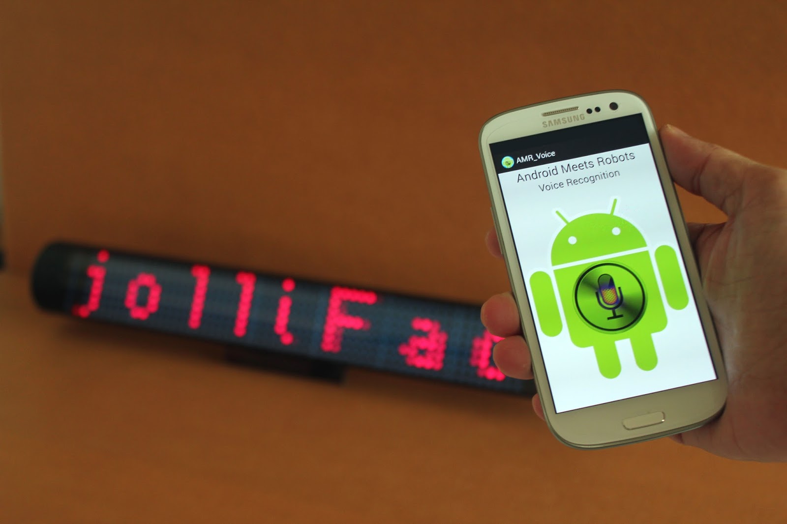 Jollifactory Voice Input Arduino Bi Color Led Matrix Scrolling Text Display Bluetooth Android