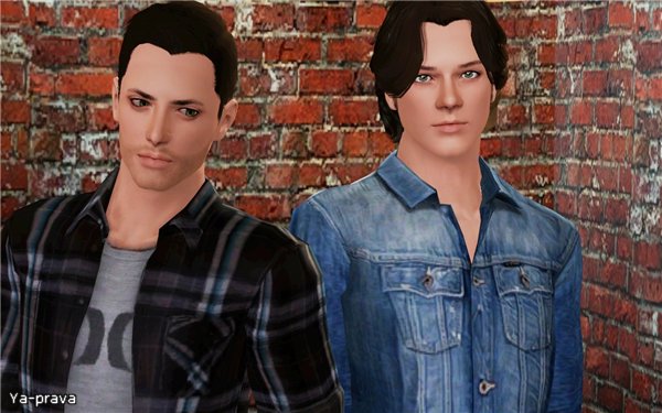 My Sims 3 Blog: Sam and Dean Winchester by Ya-Prava