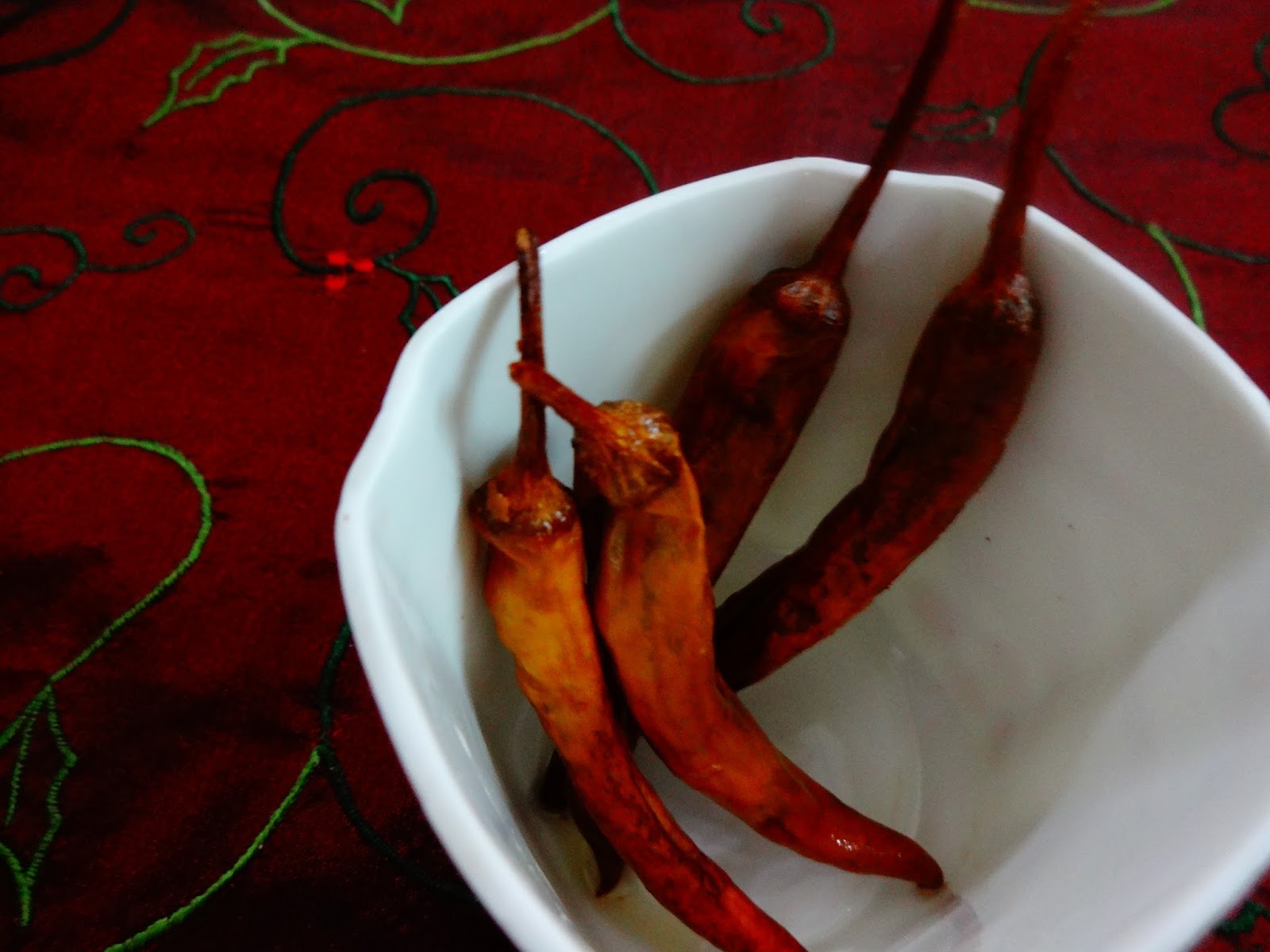 Abhi Kitchen: Dried curd chillies/ Sukhi dahi Mirchi