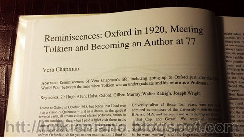 Tolkien collection: Proceedings of the J.R.R. Tolkien Centenary ...