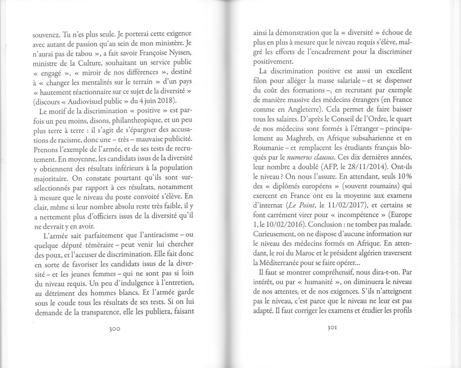 école : références: Laurent Obertone, La France interdite (2018)